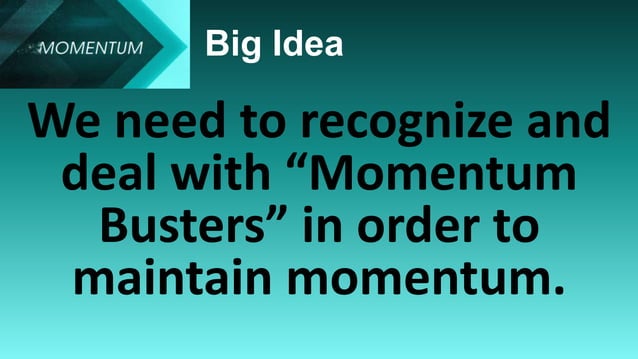 Momentum: Maintaining Momentum | PPT