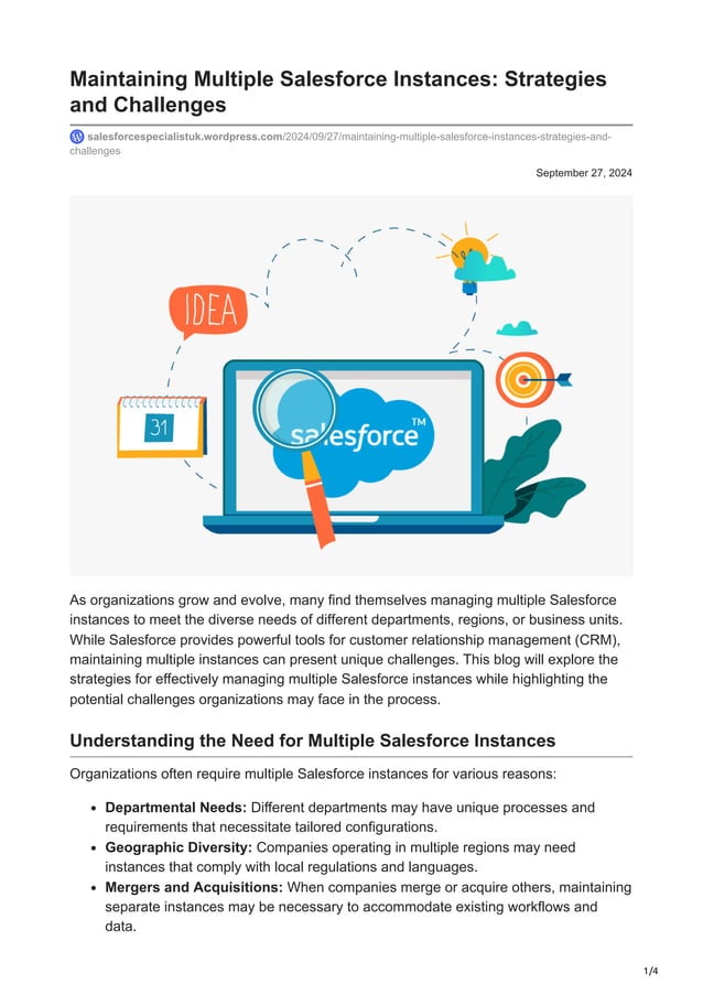 Maintaining Multiple Salesforce Instances Strategies and Challenges.pdf
