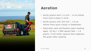 Maintaining Golf Green | PPT