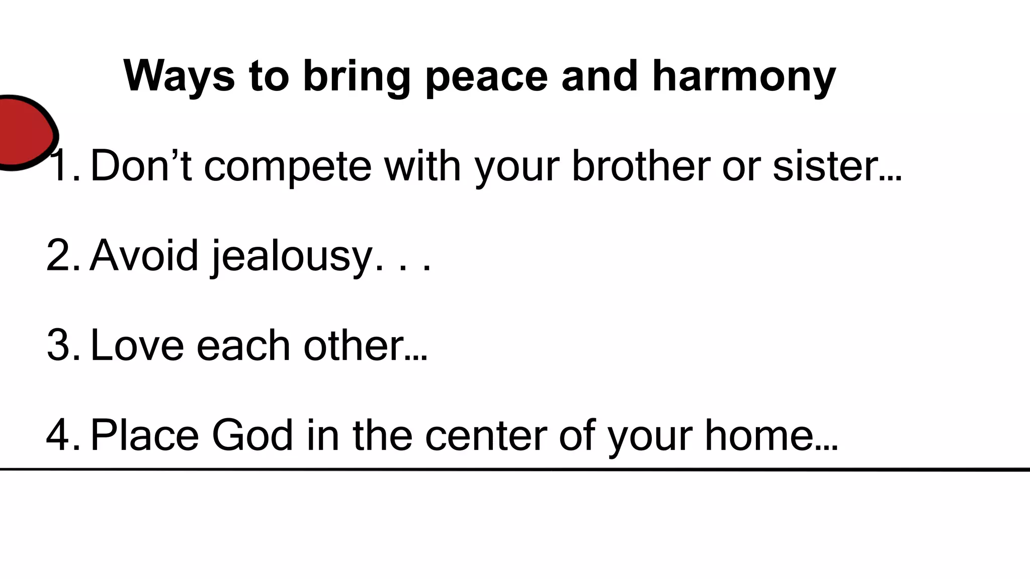 Maintaining Peace and Harmony | PPTX
