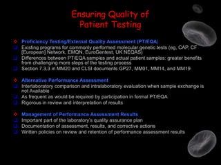Maintaining quality in molecular Diagnostics final layout | PPTX