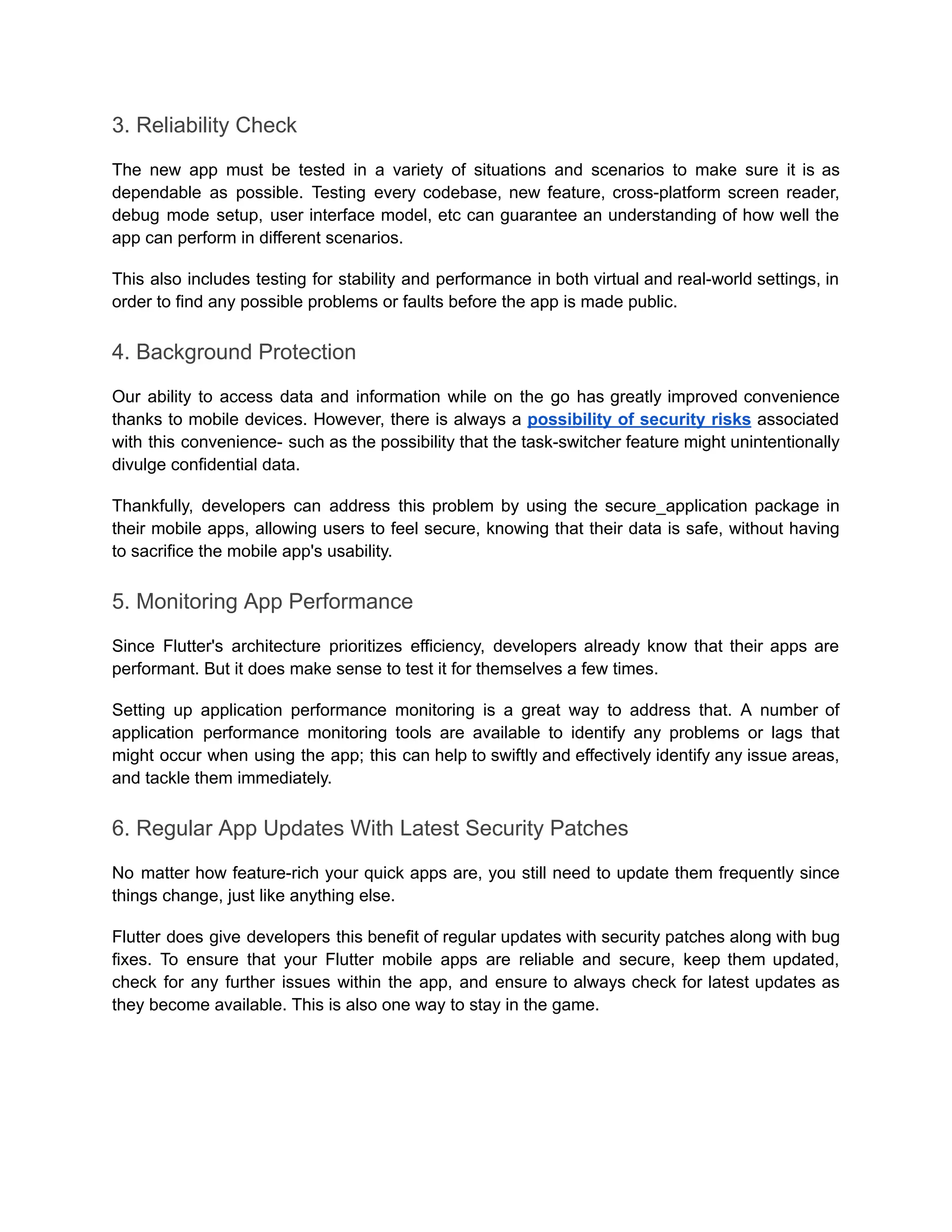 How to Make your Flutter App More Secure | Flutter Agency | PDF