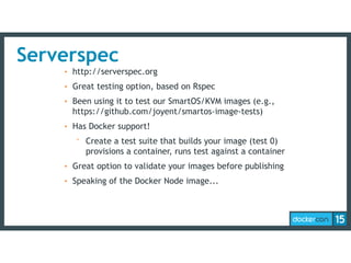 DockerCon SF 2015: Maintaining the official node.js docker image | PPT