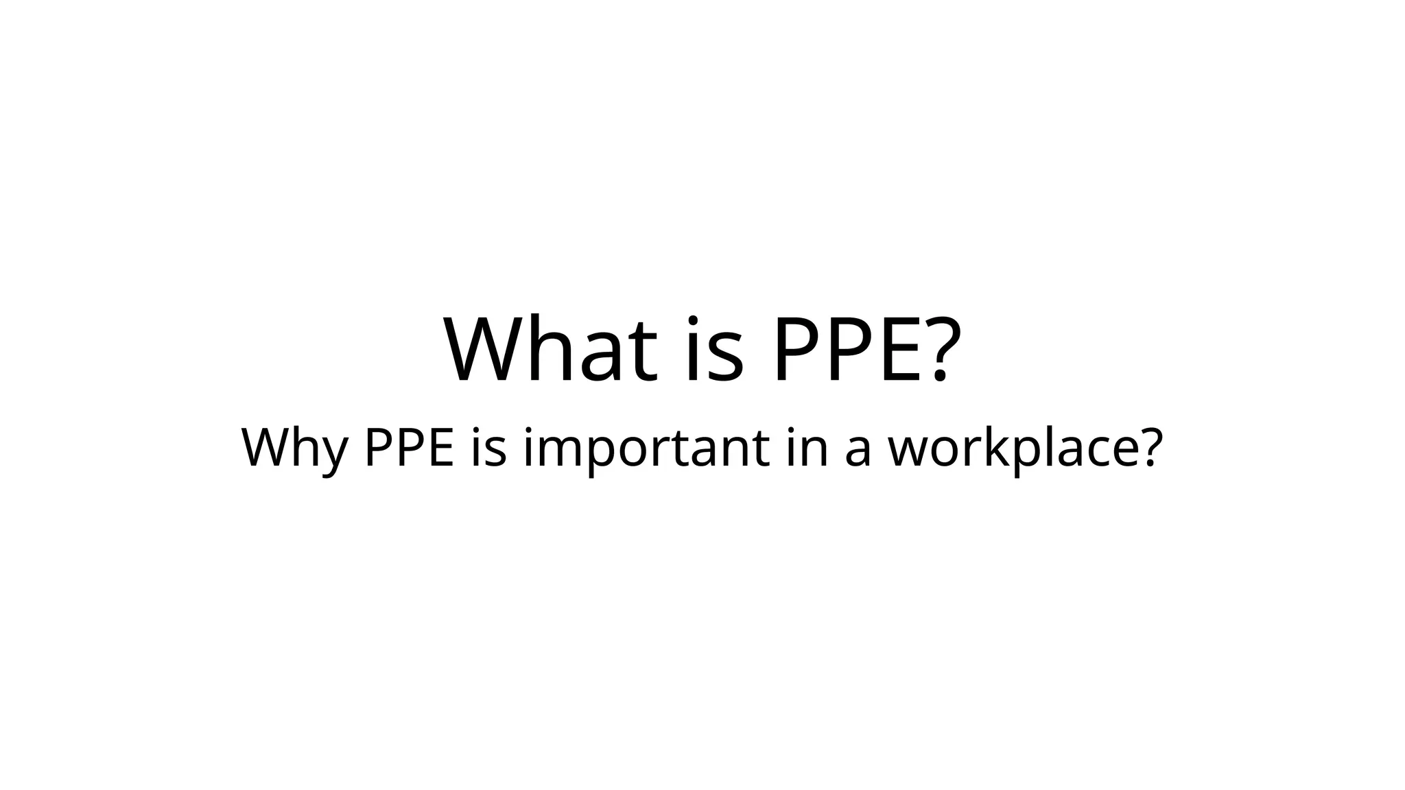 Maintain Personal Presentation Standard Ppe Pptx