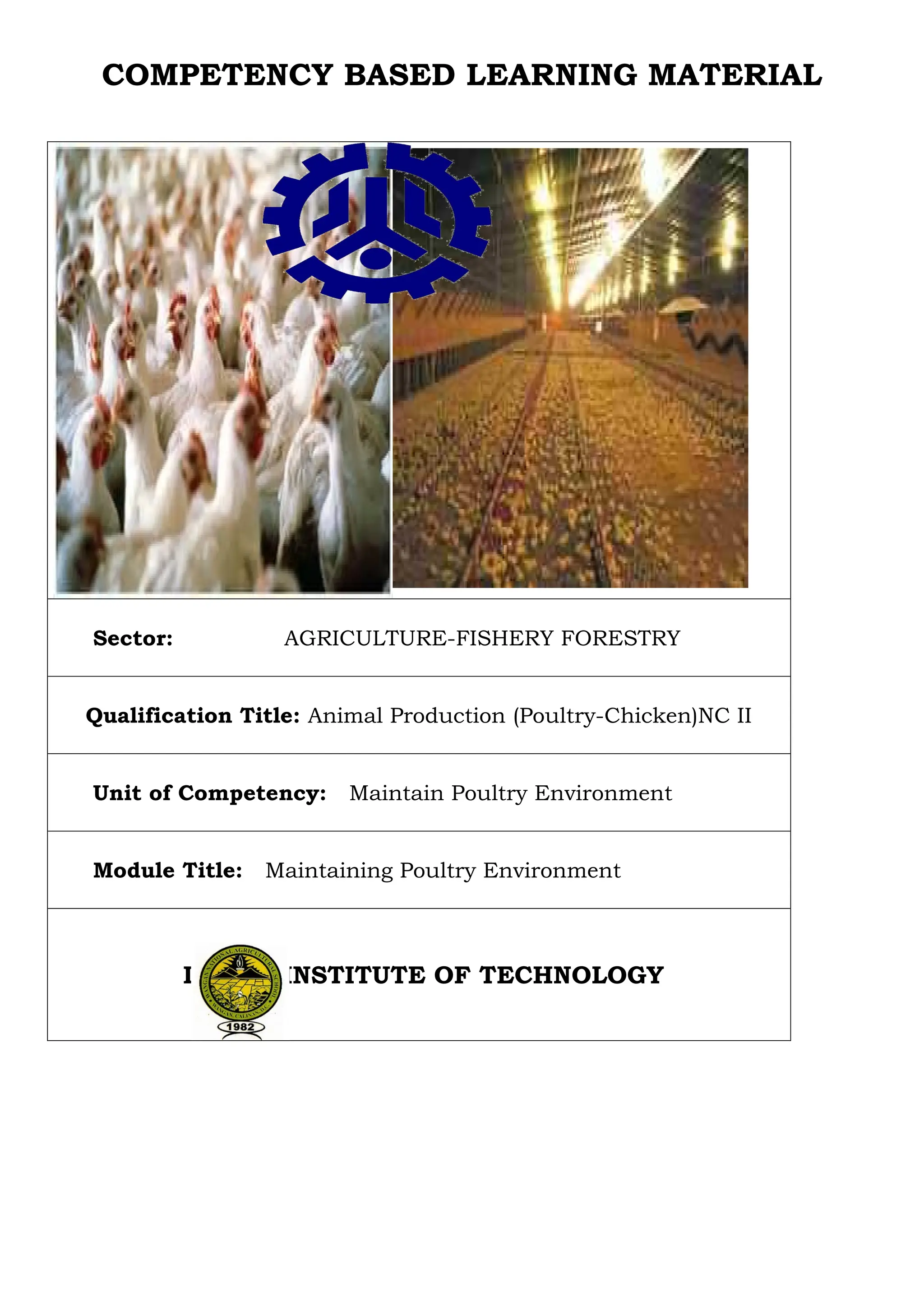 MAINTAIN_Poultry House and environment .doc