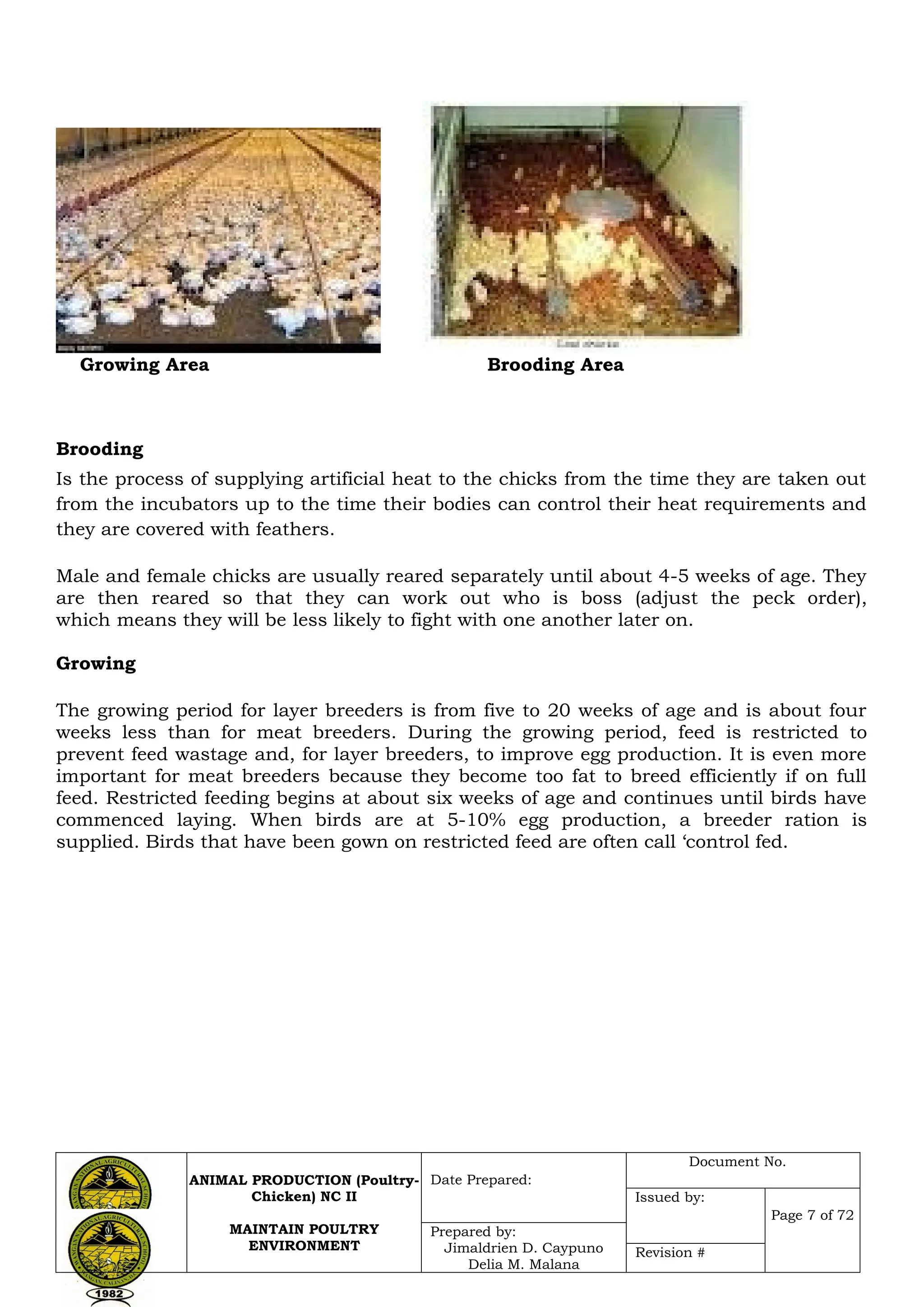 MAINTAIN_Poultry House and environment .doc