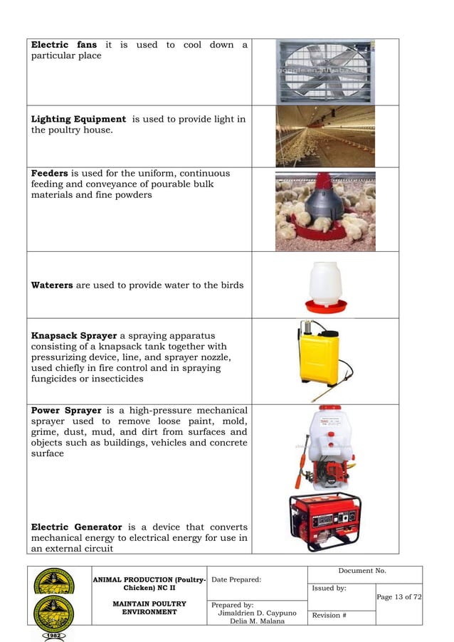 MAINTAIN_Poultry House and environment .doc