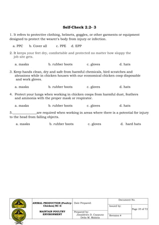 MAINTAIN_Poultry House and environment .doc