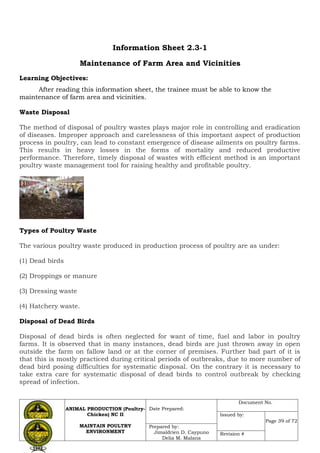 MAINTAIN_Poultry House and environment .doc