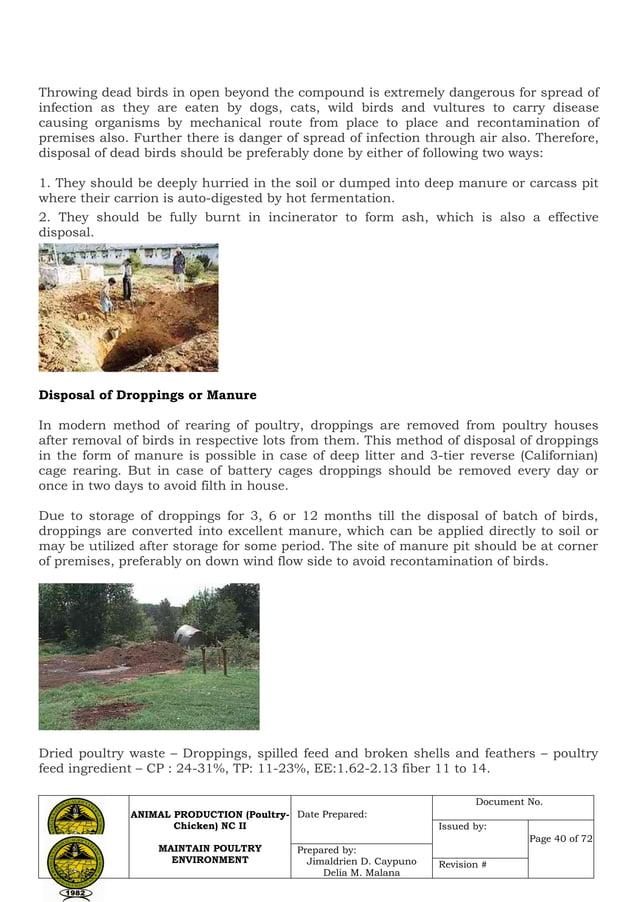 MAINTAIN_Poultry House and environment .doc