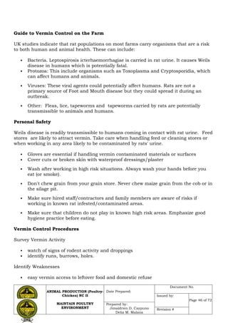 MAINTAIN_Poultry House and environment .doc