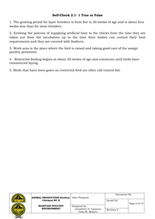 MAINTAIN_Poultry House and environment .doc