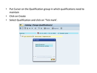 Maintain qualifications in SAP | PPTX