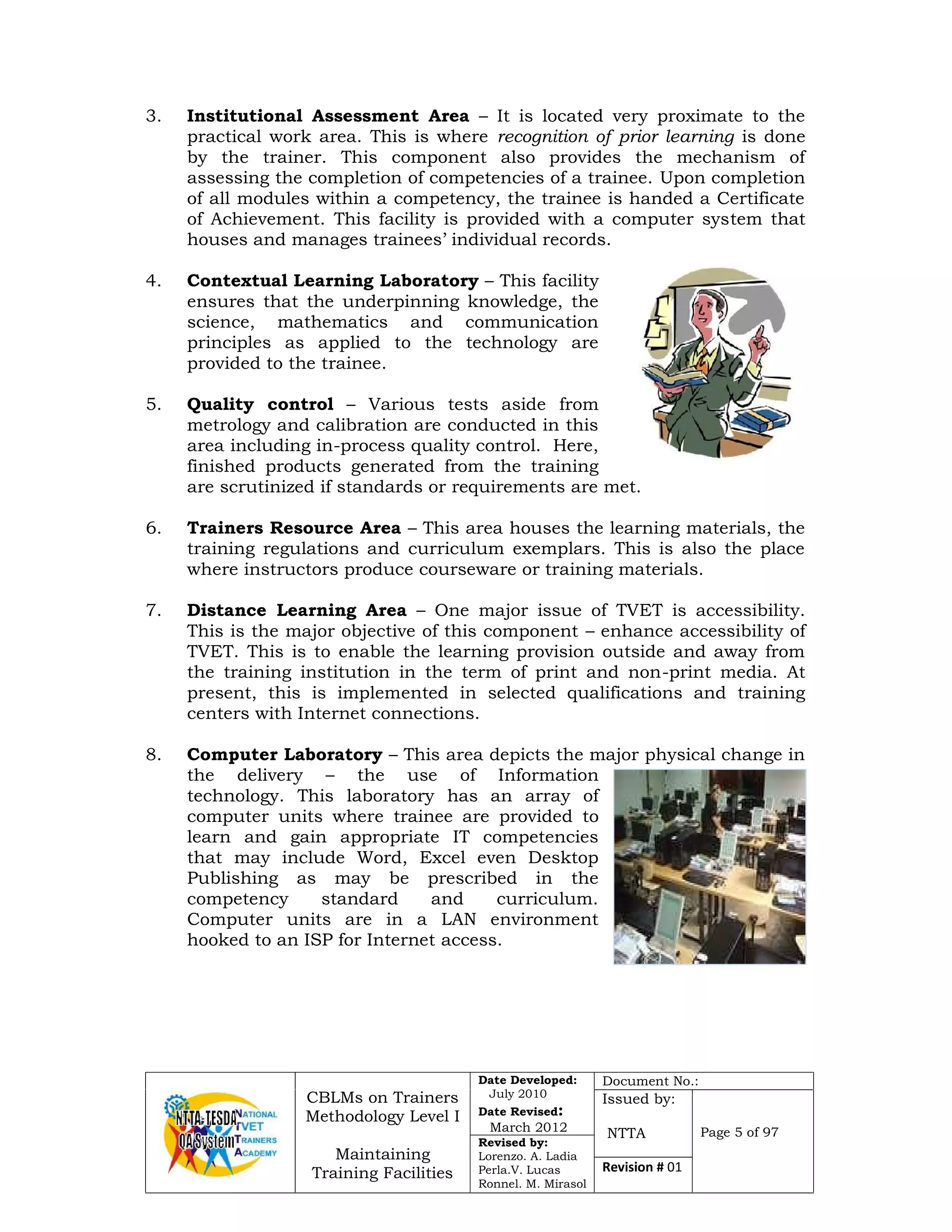 Maintain training facilities 1 | PDF