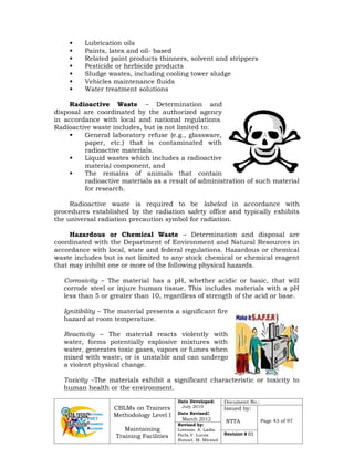 Maintain training facilities 1 | PDF