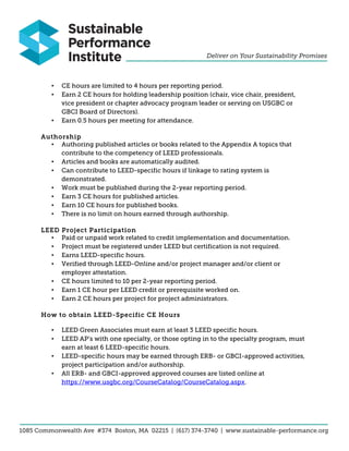 Maintain Your LEED Credential | PDF