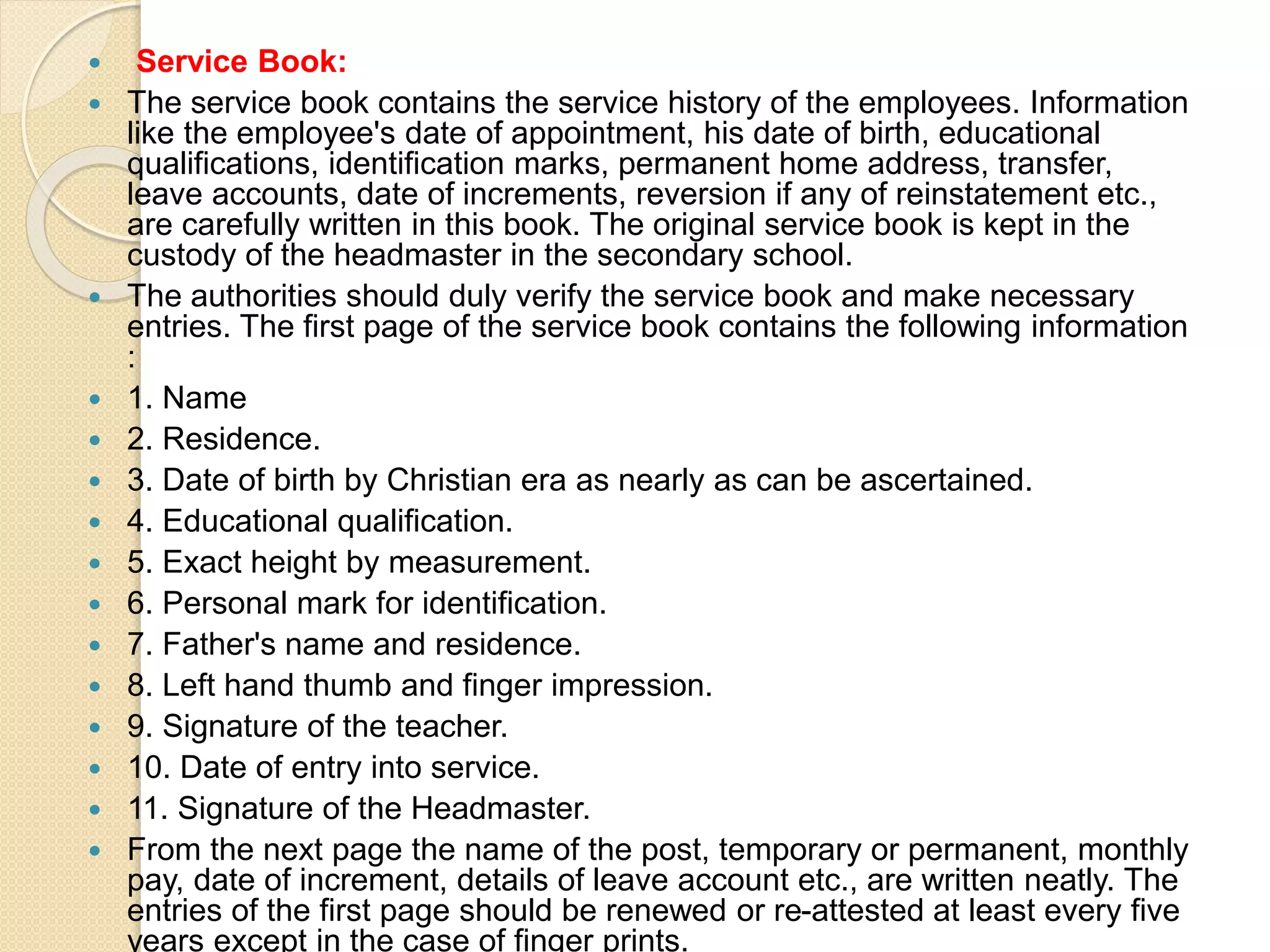 Maintenance of school records | PPTX