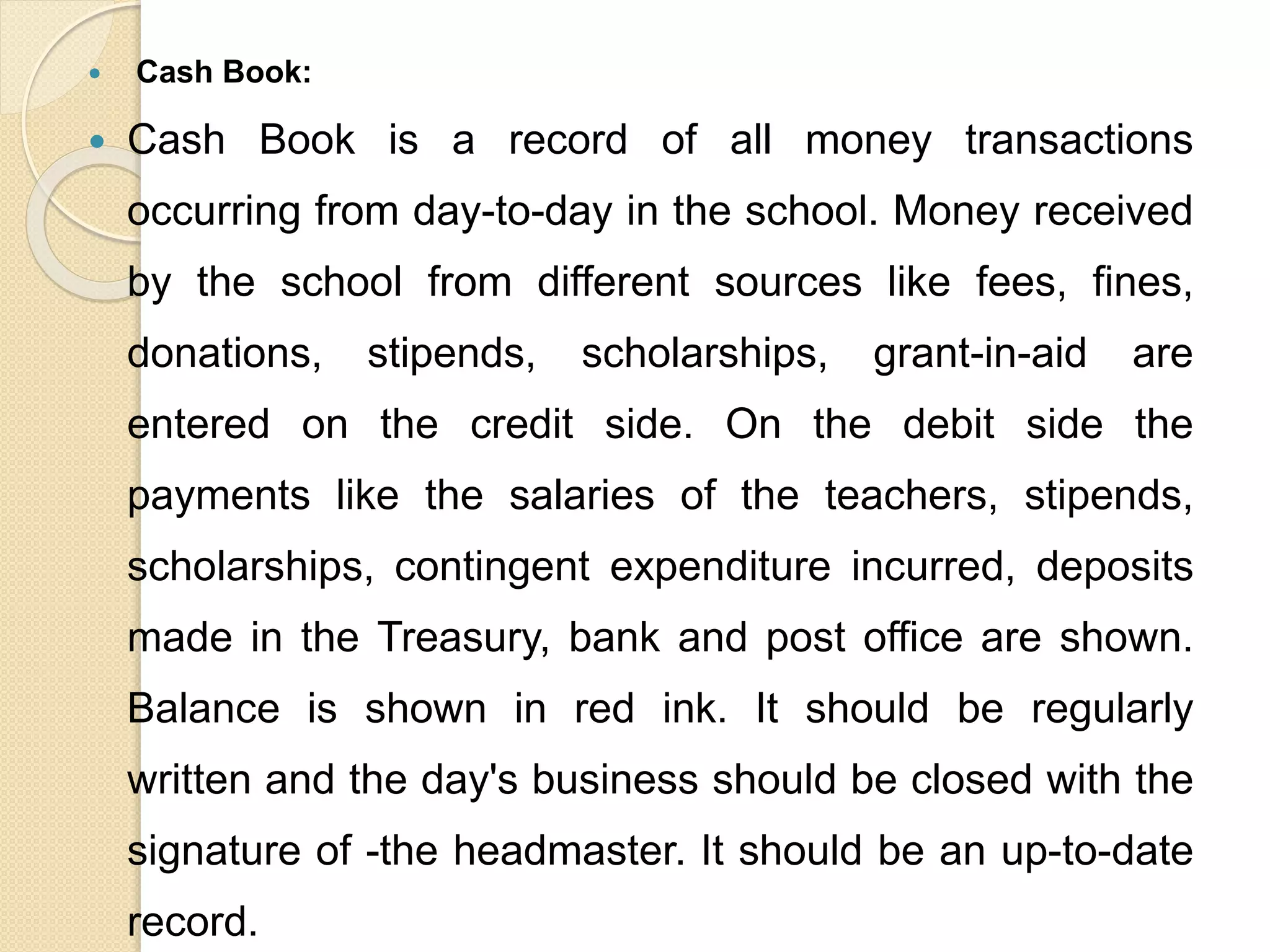 Maintenance of school records | PPTX