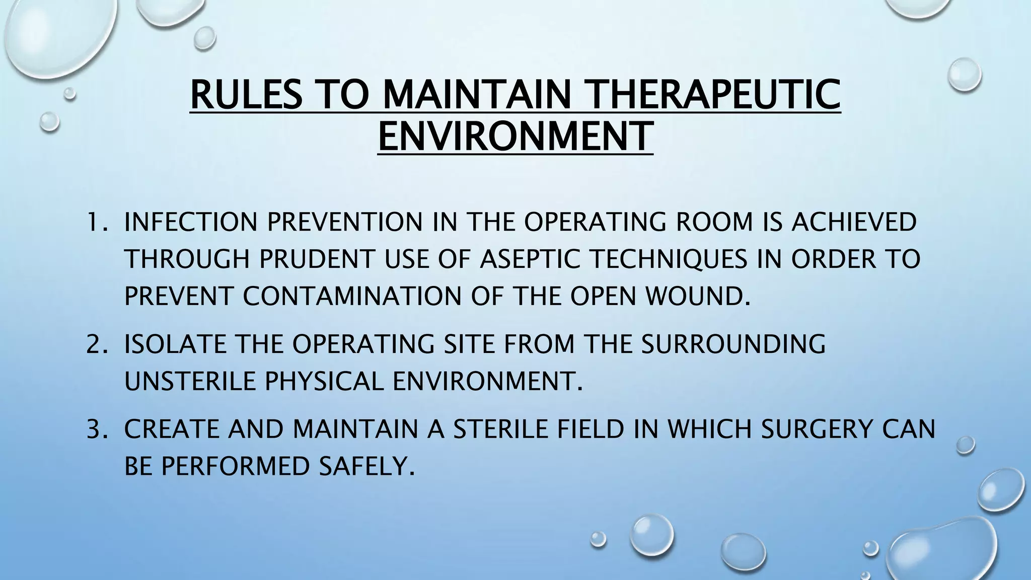 Maintenance of therapeutic environment in OT | PPTX
