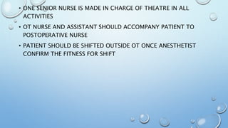Maintenance of therapeutic environment in OT | PPTX