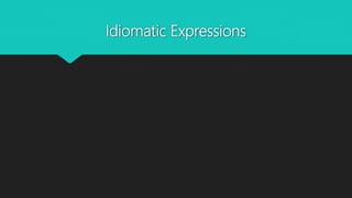 Idioms main task | PPT