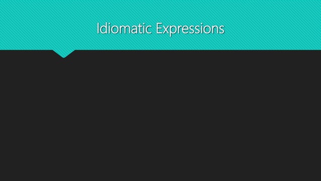 Idioms main task | PPT