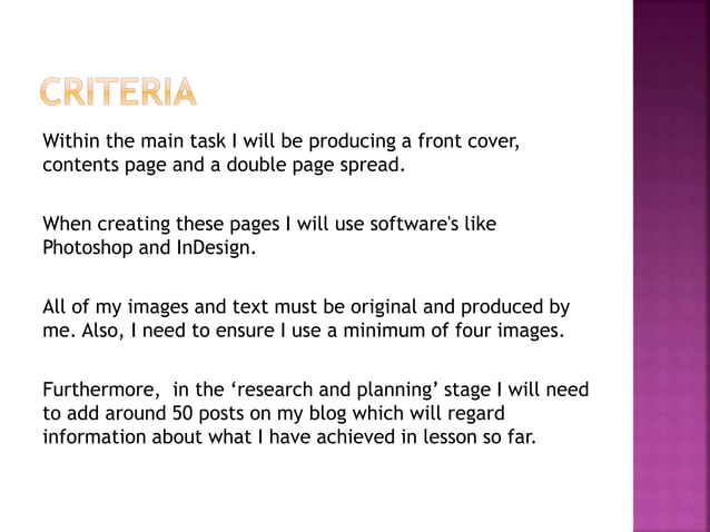 Main task brief | PPTX | Desktop Publishing | Computer Software and ...