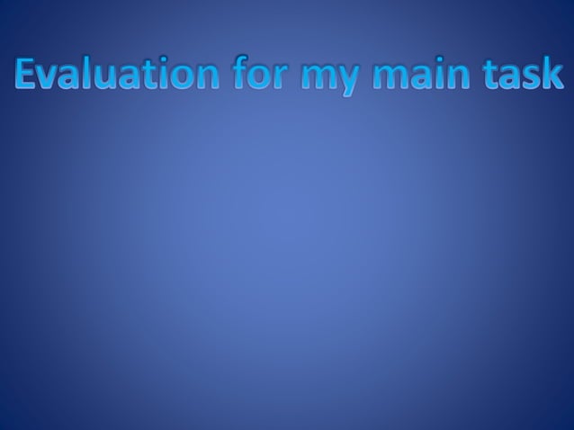 Main task evaluation | PPT