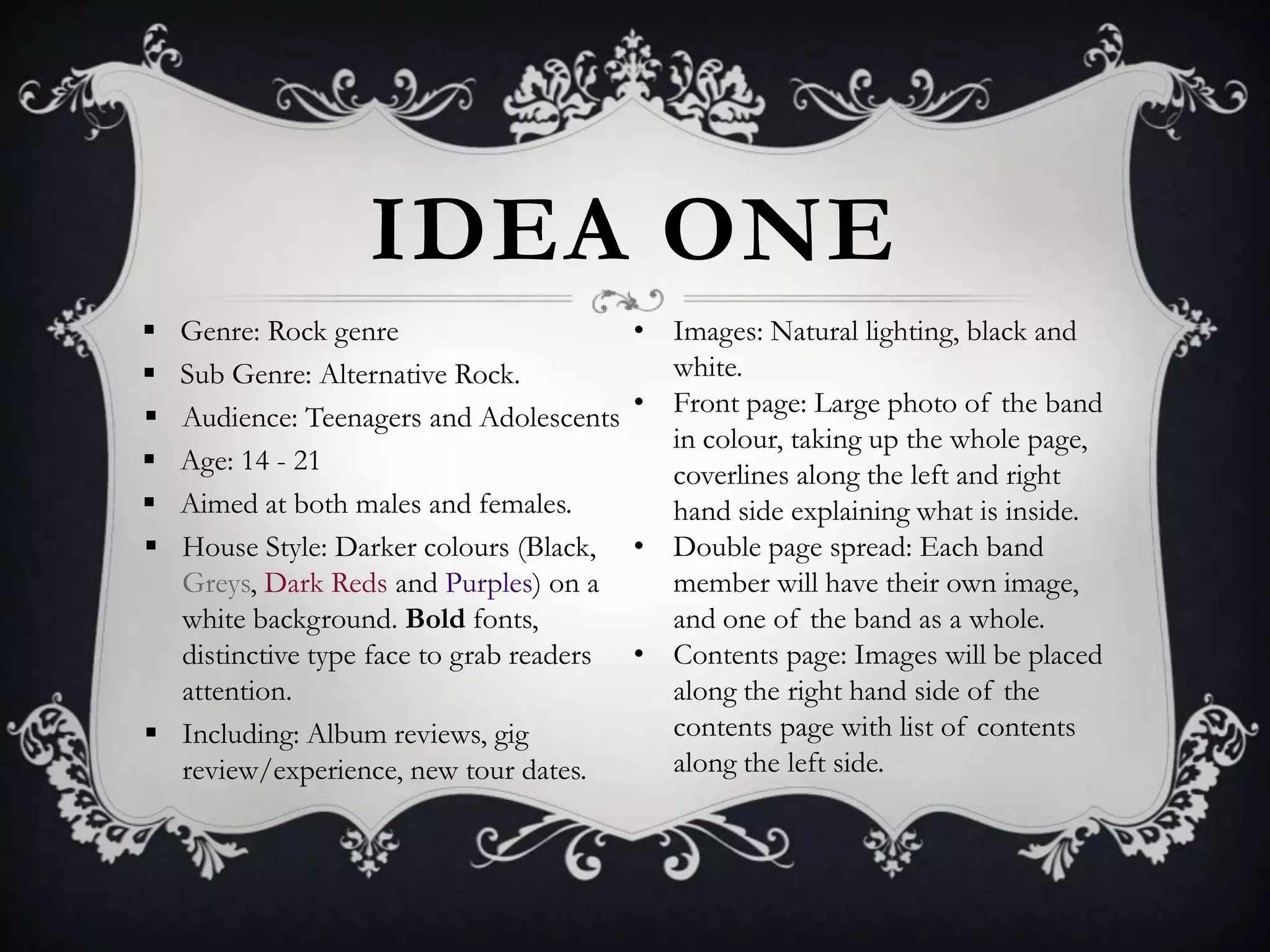 Main task initial ideas | PPT