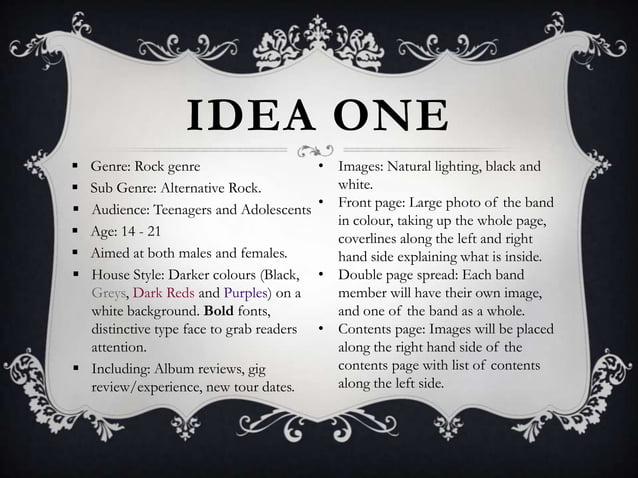 Main task initial ideas | PPTX