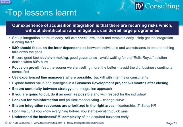 M&A integration growth synergy | PPT