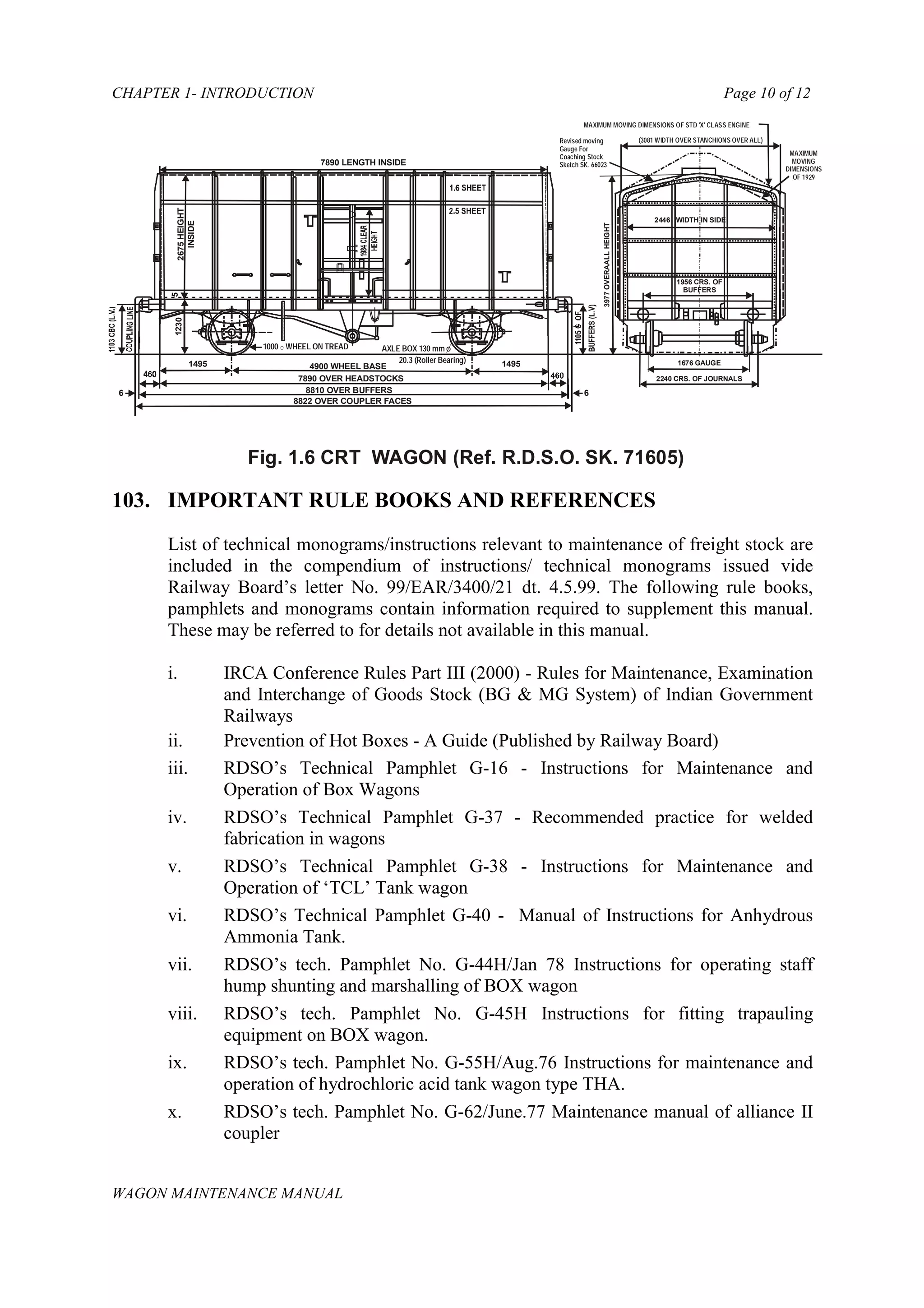 Maintenace manual for wagons | PDF