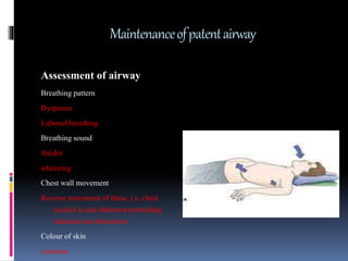 Maintenace of patent airway | PPTX