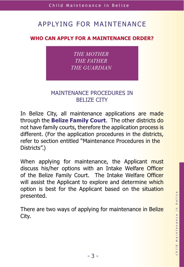 A Guide to Child Maintenance