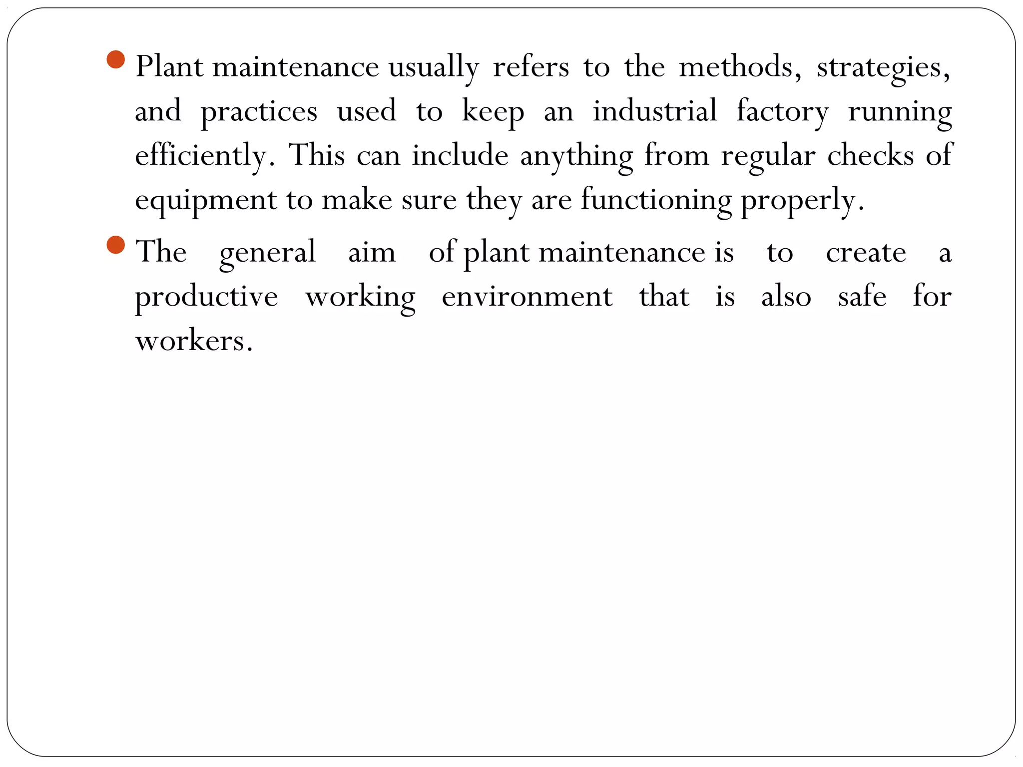Maintenance | PPT