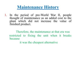 Maintenance | PPTX