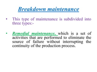 Maintenance | PPTX