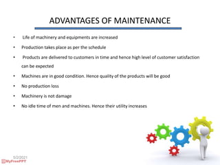Maintenance ppt | PPT