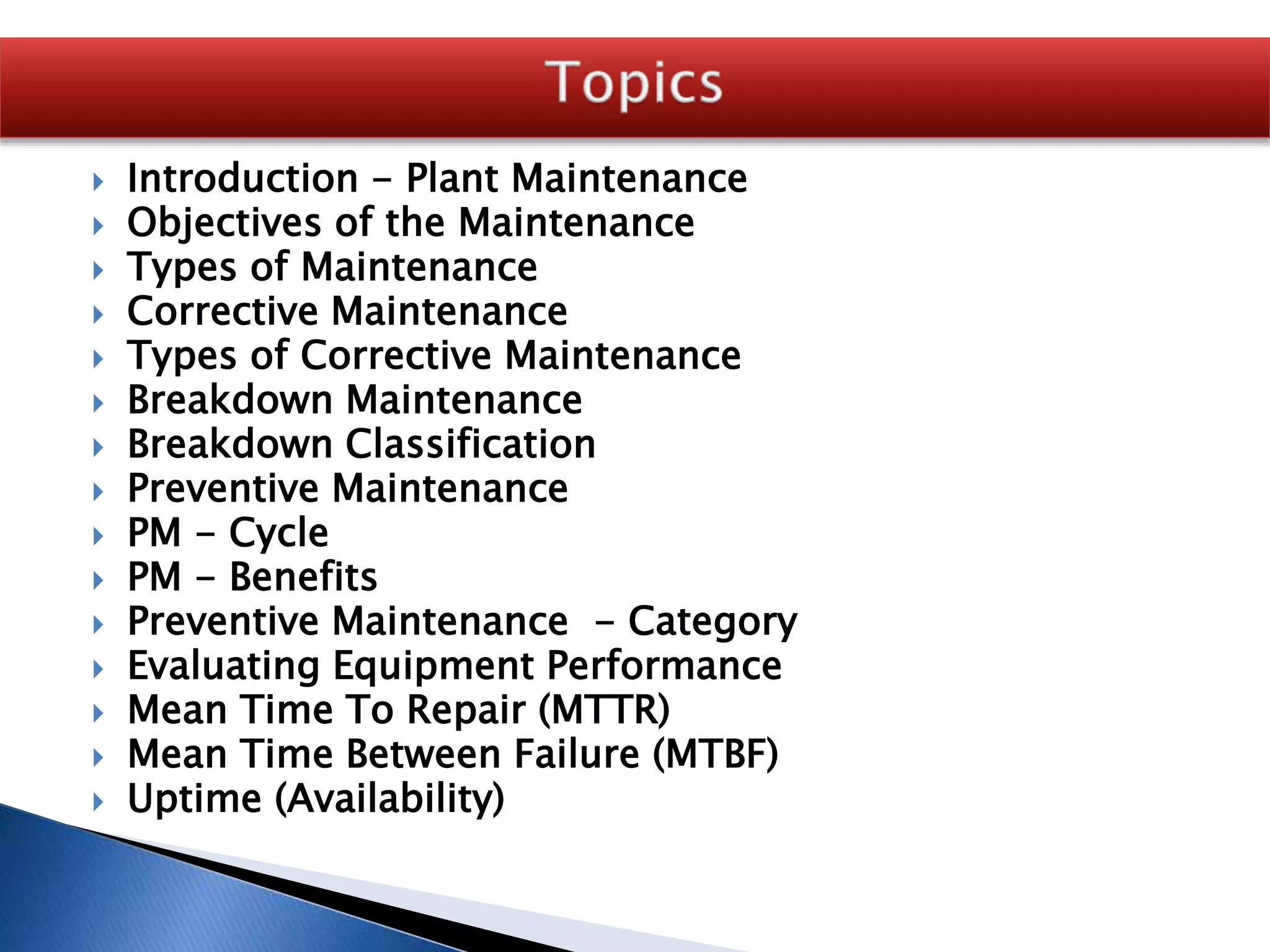 Basic Maintenance | PPTX