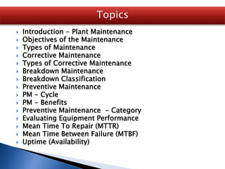 Basic Maintenance | PPTX