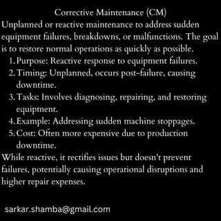 What is maintenance and types of maintenance | PDF
