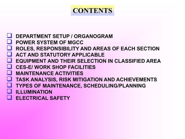 Basics of Electrical Engineering & Maintenance Practices | PPT