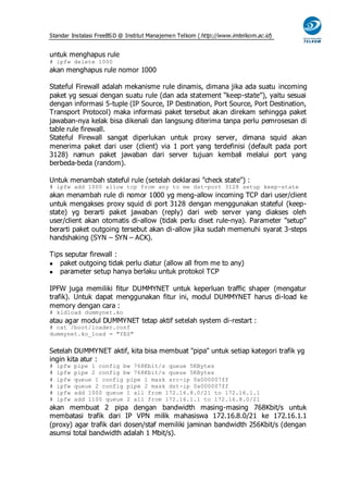 FreeBSD Firewall | PDF