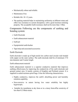 Maintenance free earth electrode | PDF