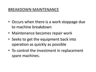 maintenance-management-UNIT-I-and-II-1.ppt | Business | Business and ...