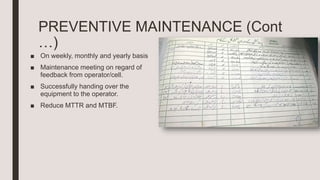 Maintenance plan | PPTX