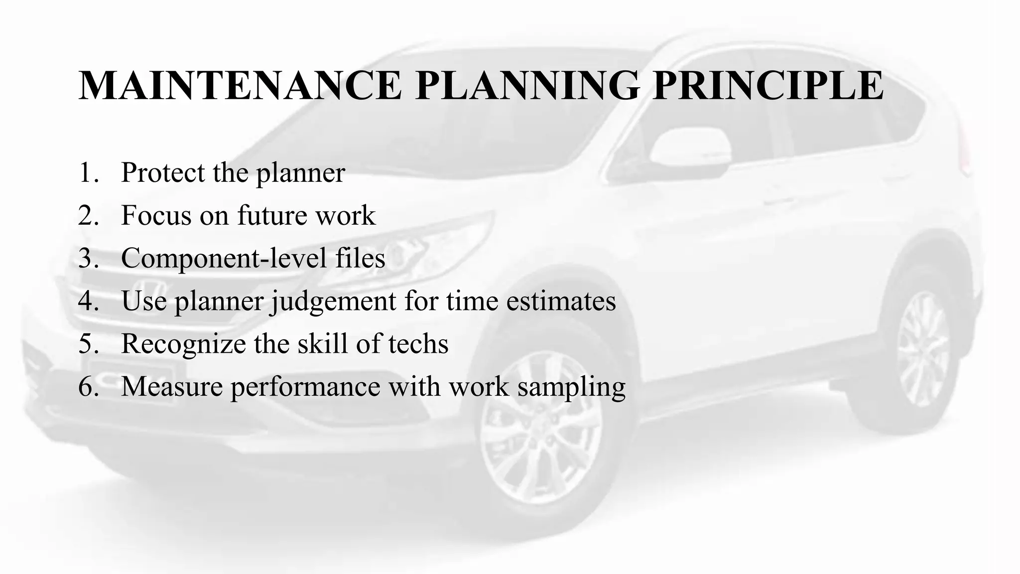 MAINTENANCE-TYPES-PLANS-AND-SCHEDULES-ON-4-WHEELED-CAR-1.pptx | Motor Insurance | Insurance