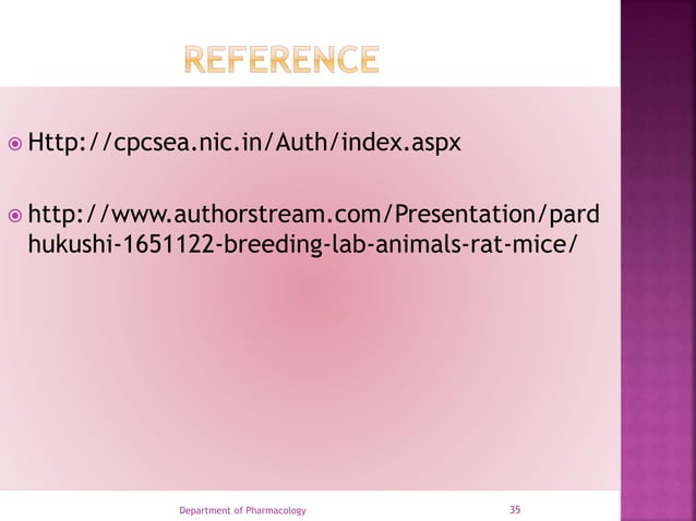 Maintenance and breeding of laboratory animals | PPTX | Veterinary ...