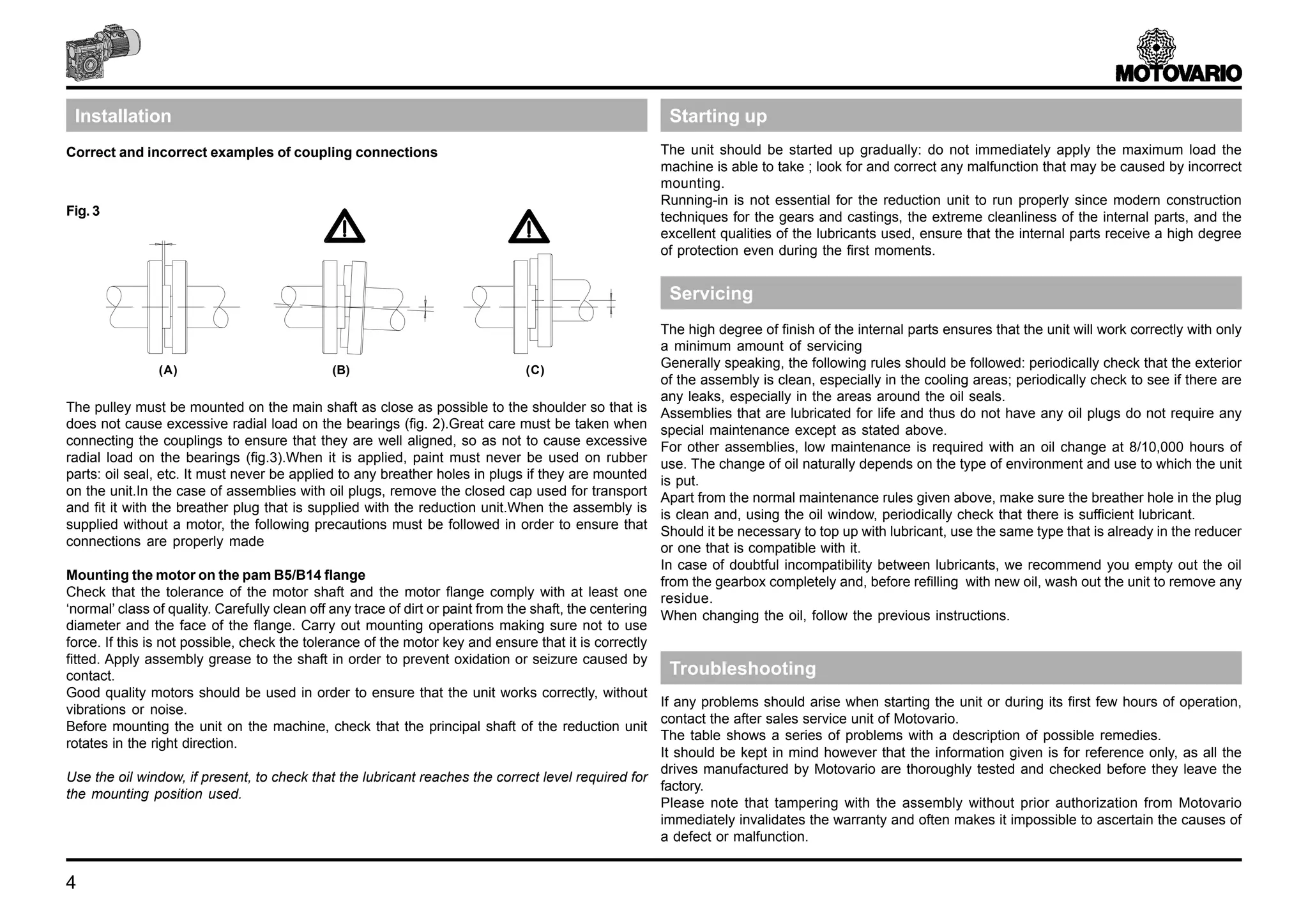 Maintenance and operating of nmrv series gb | PDF
