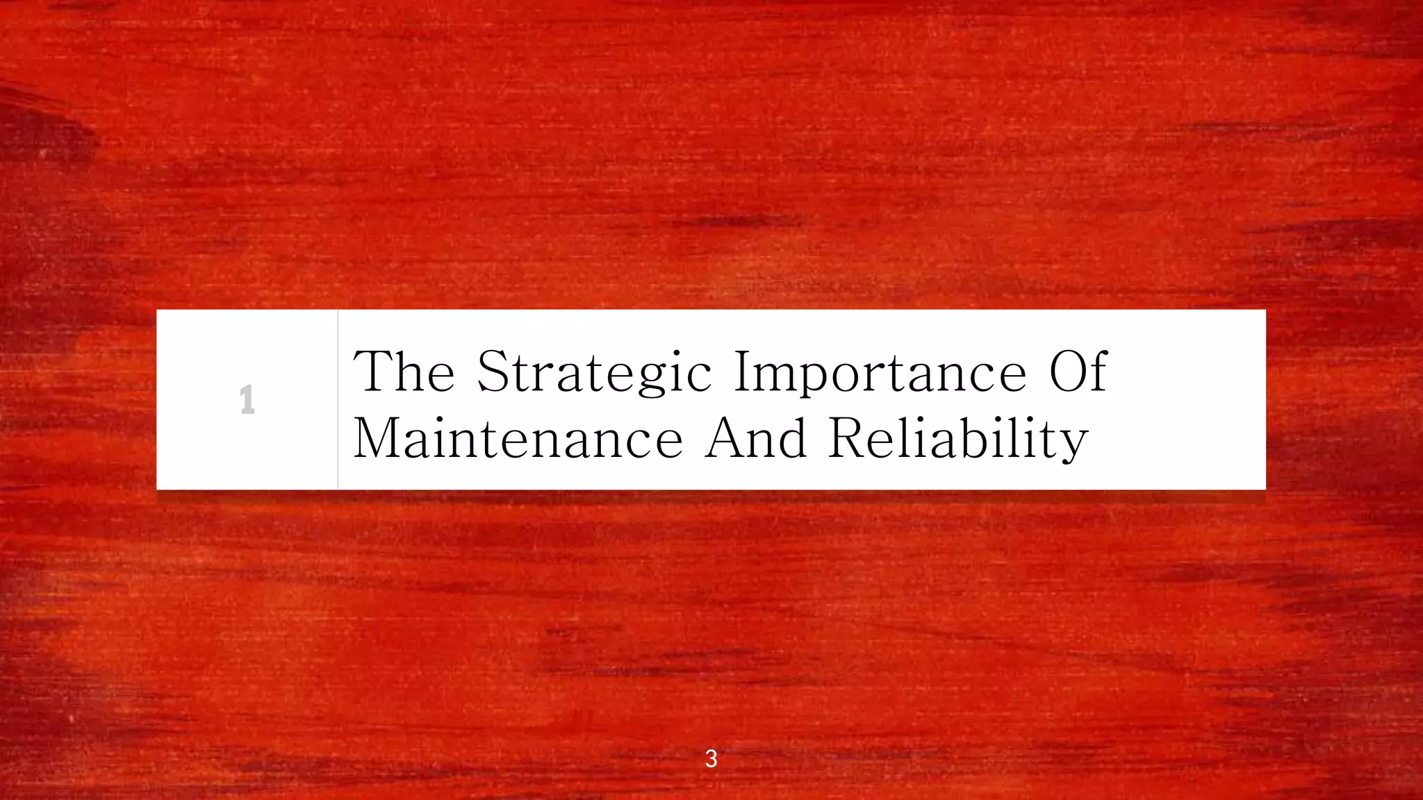 Maintenance and reliability | PDF